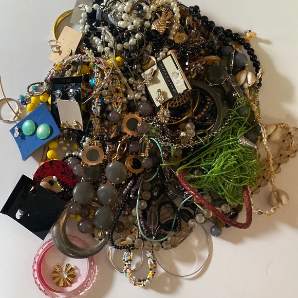 Jewelry | 5 Pound Junk Craft Scrap Jewelry Lot | Poshmark